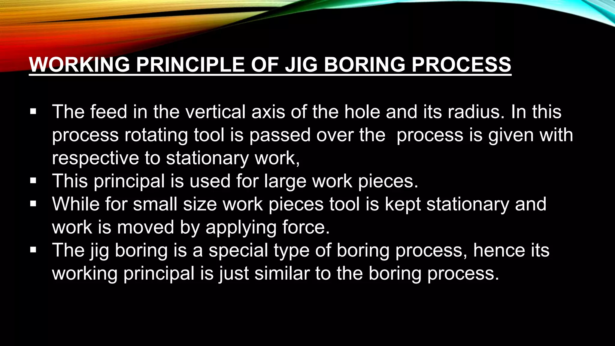 Jig Boring Machine | PPTX