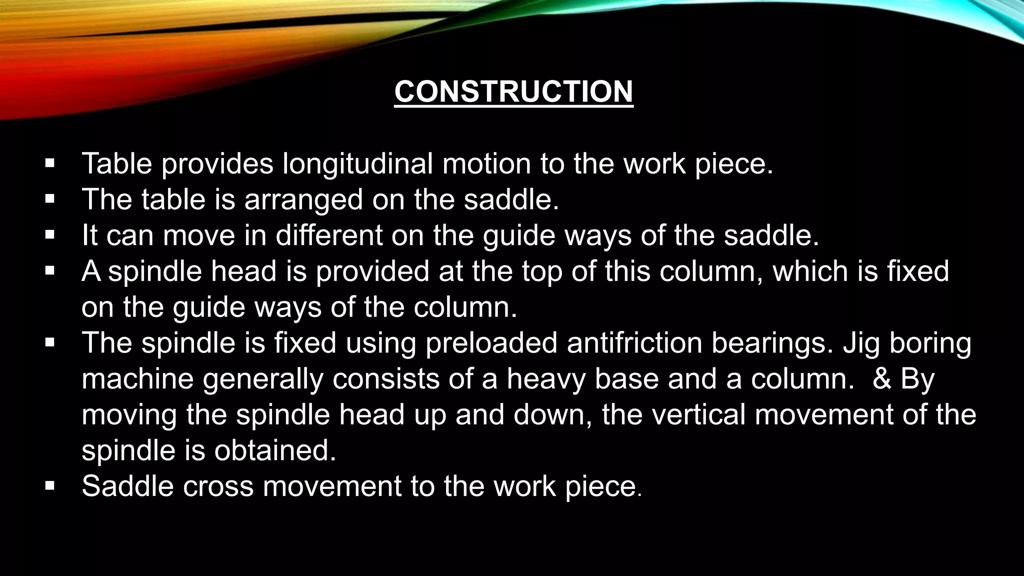 Jig Boring Machine | PPTX