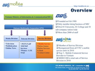 VTC Mobile profile_2010 | PPT