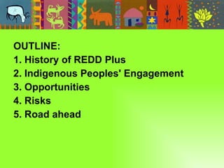 REDD Plus and Indigenous Peoples: Opportunities and Risks | PPT ...