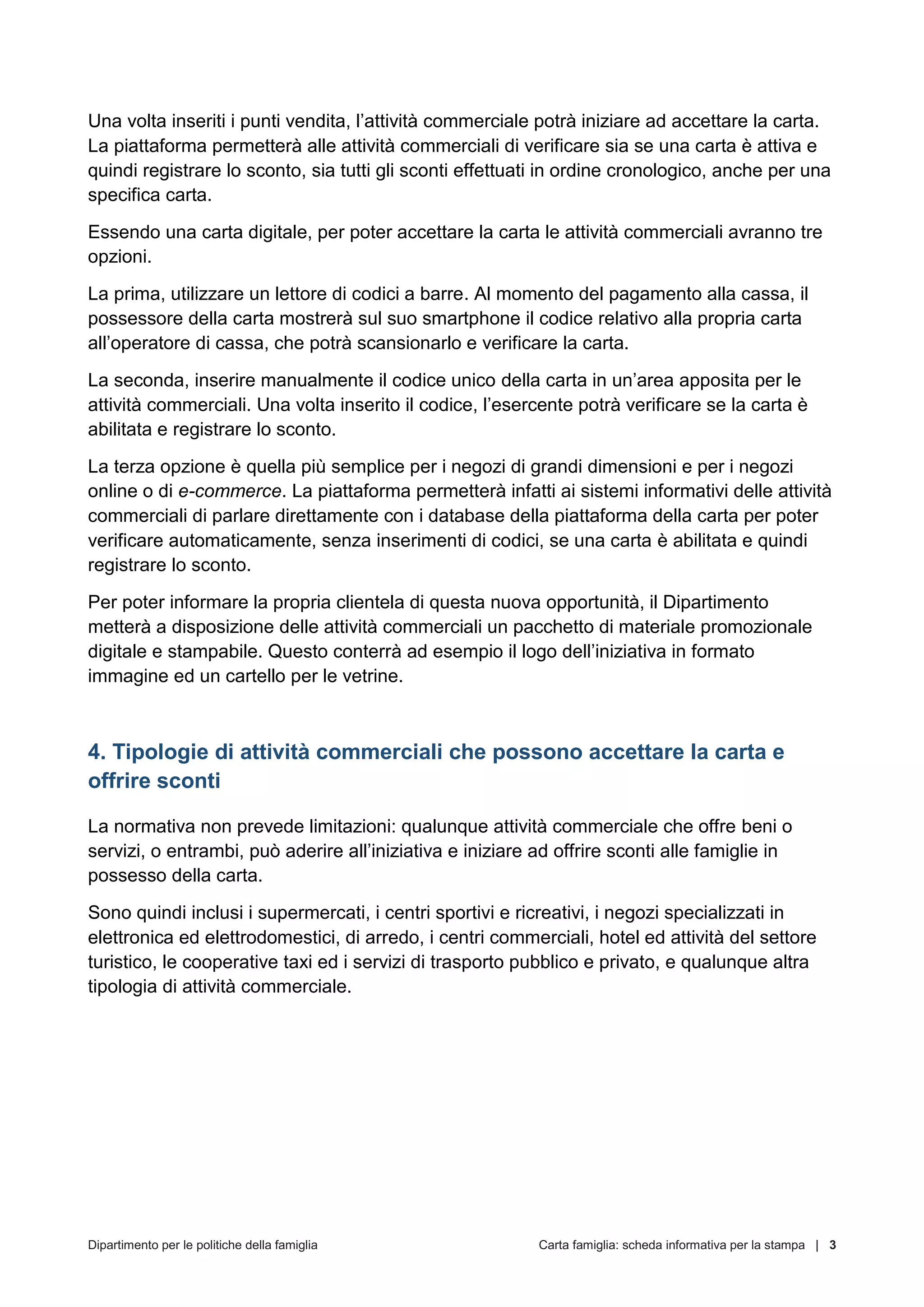 Presentazione Carta della Famiglia | PDF