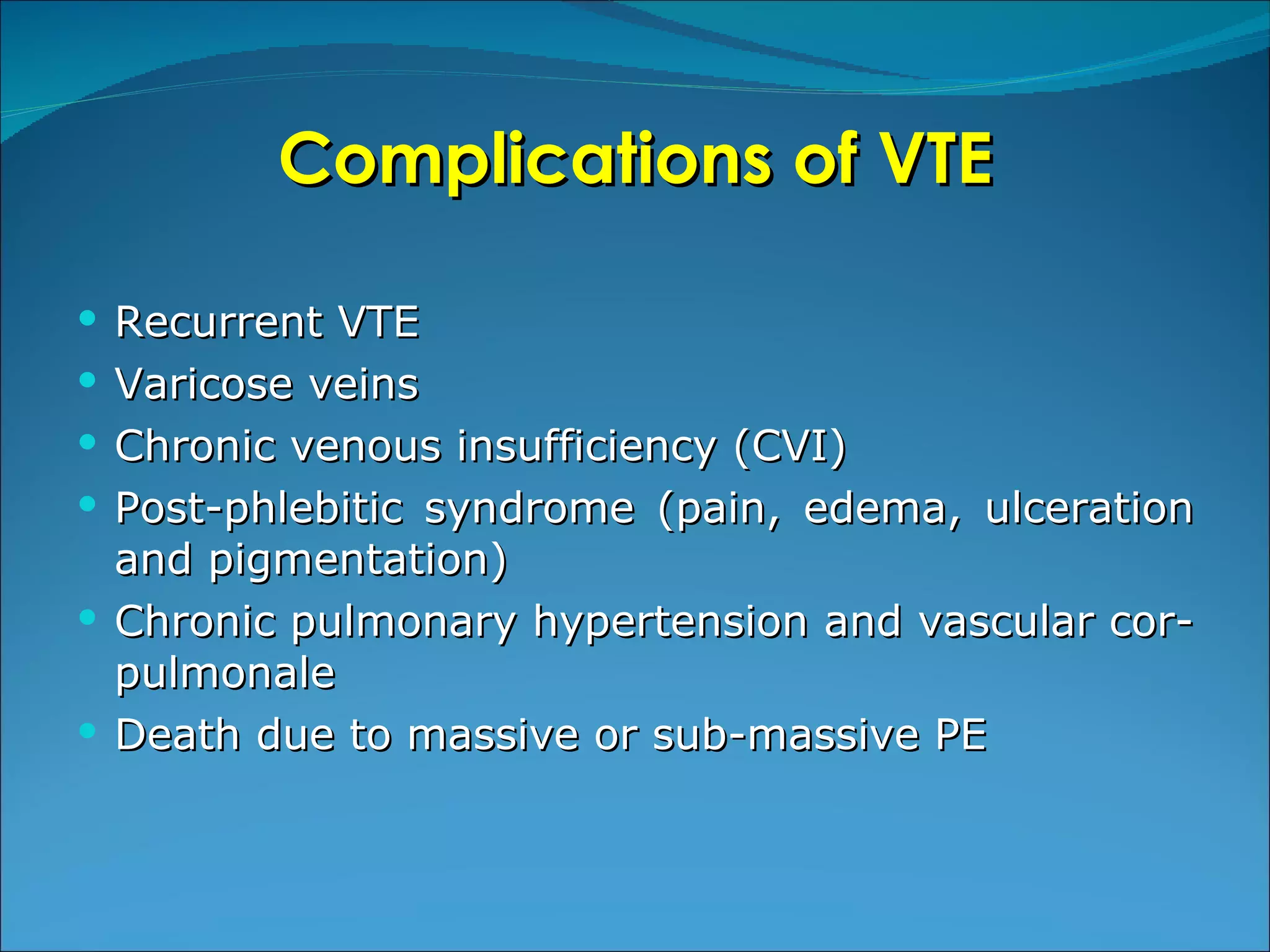 Venous Thromboembolism | PPT