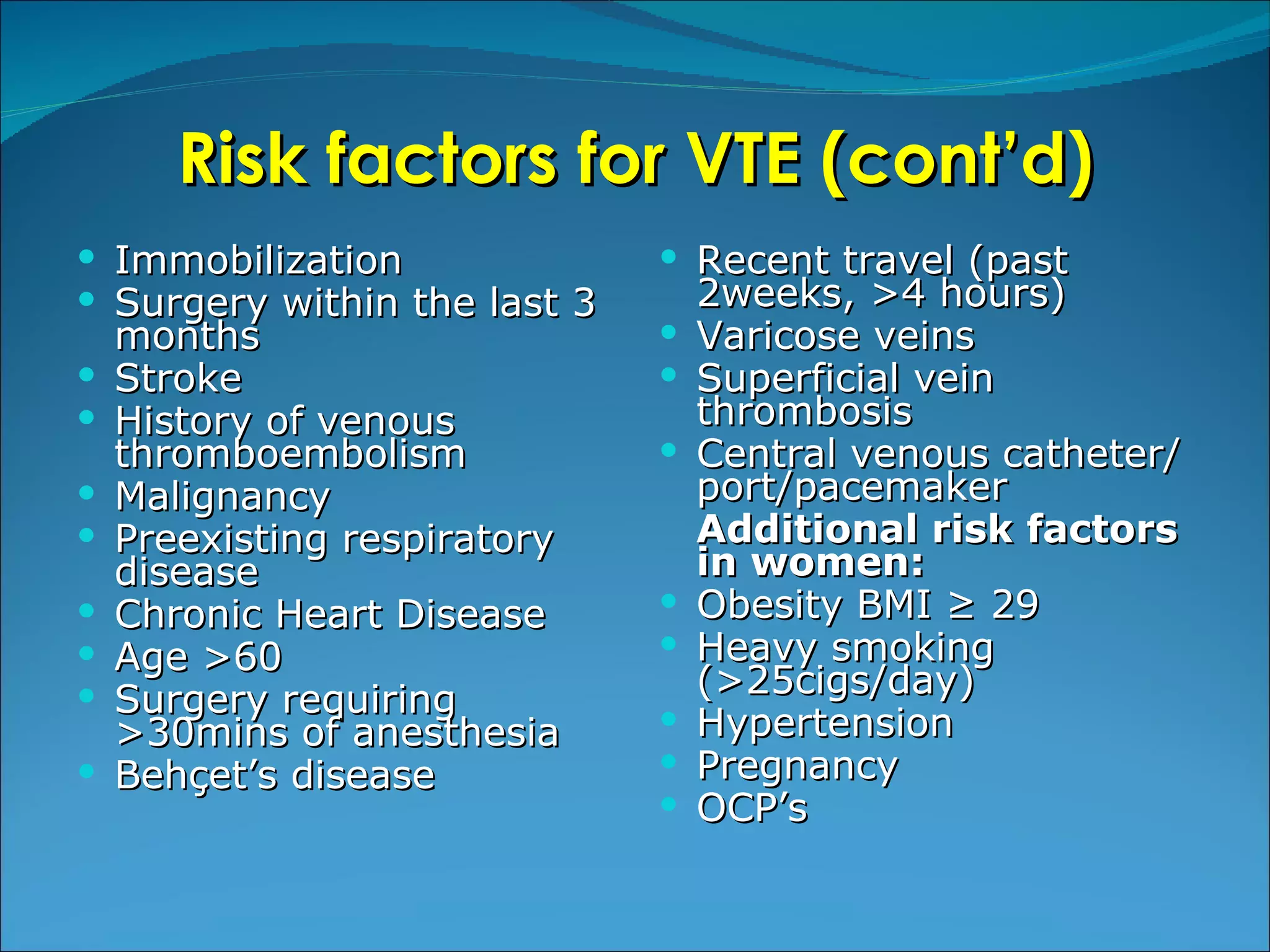 Venous Thromboembolism | PPT
