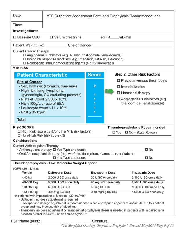 Vte prophylaxis-in-oncology-outpatient-shared-care-guideline-en | PDF