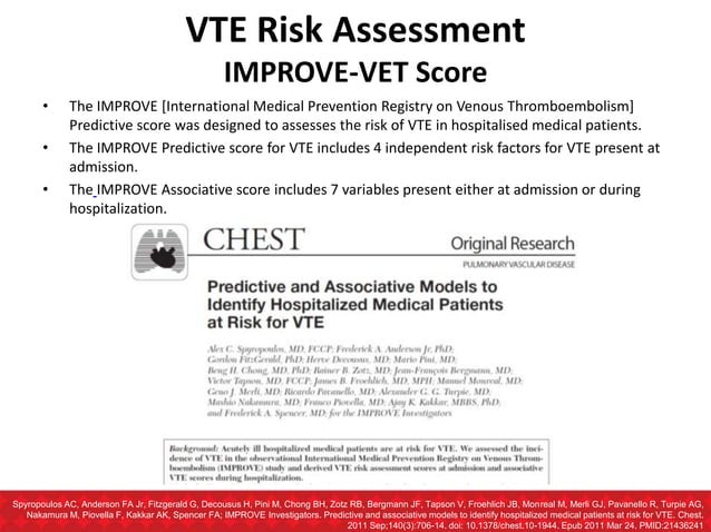 VTE assessment and prophylaxis.ppt