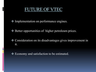 VTEC Engines | PPTX