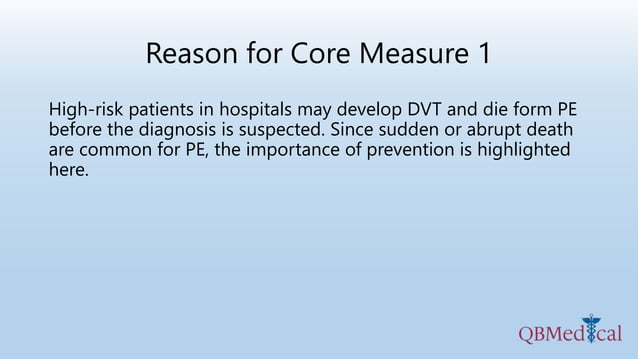 VTE core measures | PPT