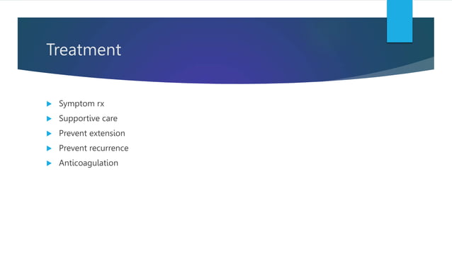 Venous Thromboembolism Prevention and management | PPT