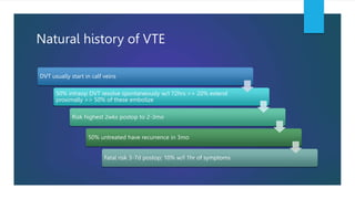 Venous Thromboembolism Prevention and management | PPTX