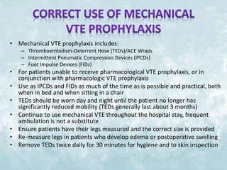 Vte prophylaxis | PPTX