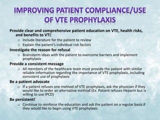 Vte prophylaxis | PPTX