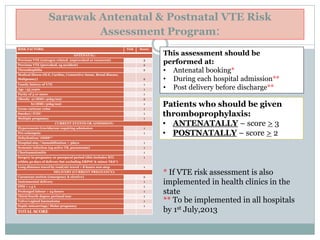 Vte risk assessment program presentation 2.ppt