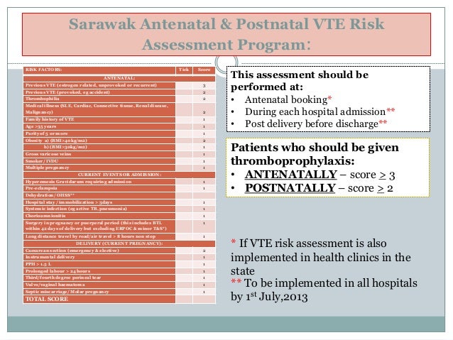 Vte risk assessment program presentation 2.ppt