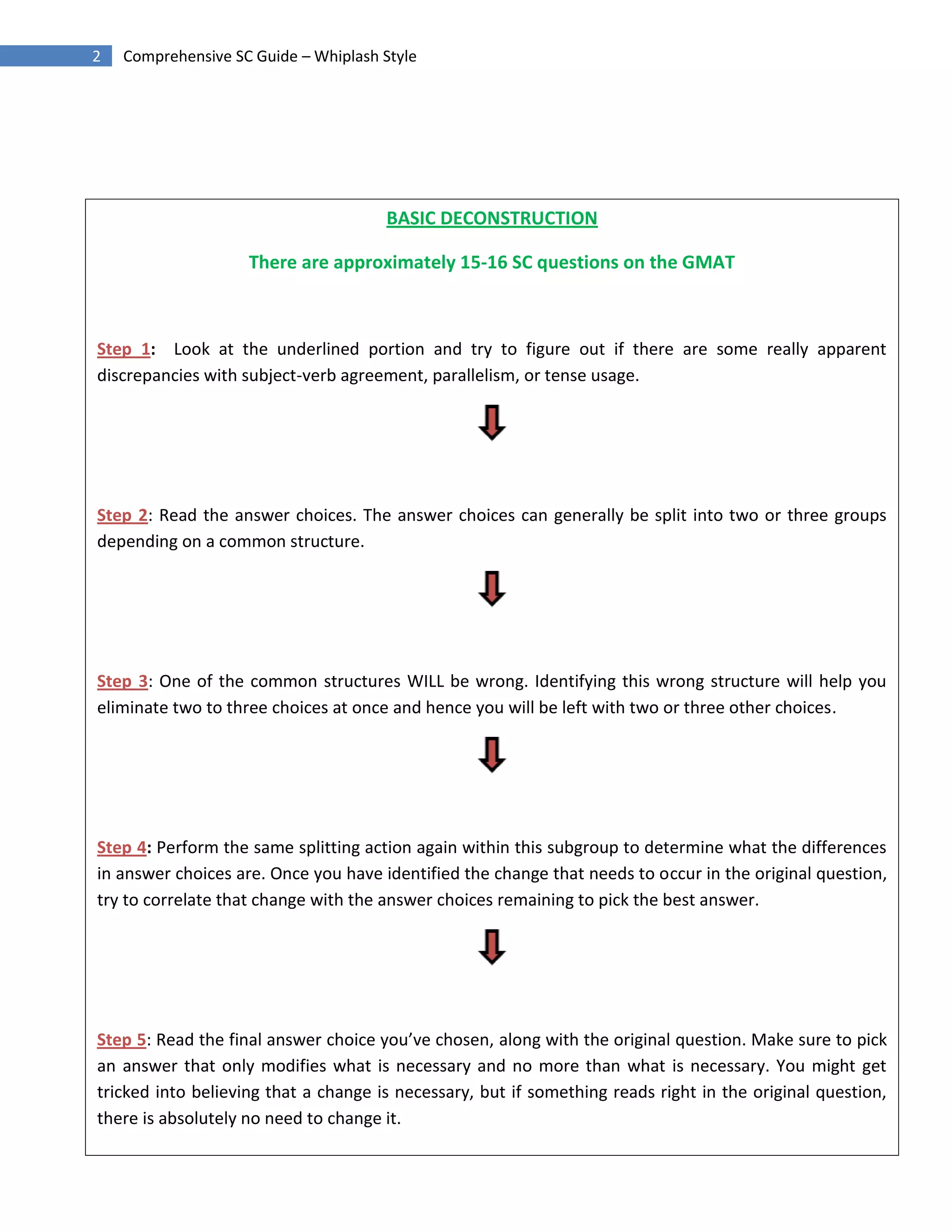 Comprehensive Sentence Correction guide | PDF