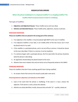 Comprehensive Sentence Correction guide | PDF