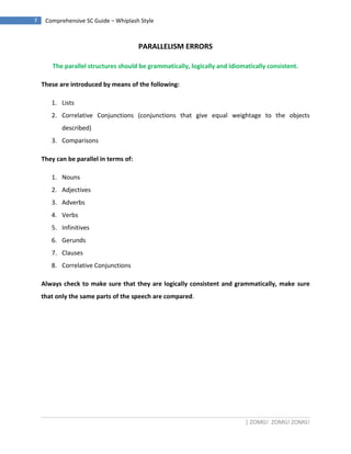 Comprehensive Sentence Correction guide | PDF