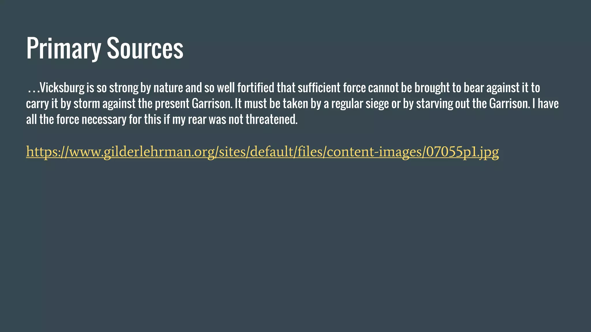 Battle of Vicksburg | PPTX