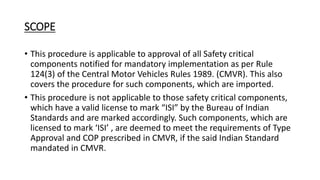Vehicle Testing and Homologation | PPTX