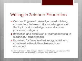 Narrative Writing for Science Learning | PPTX