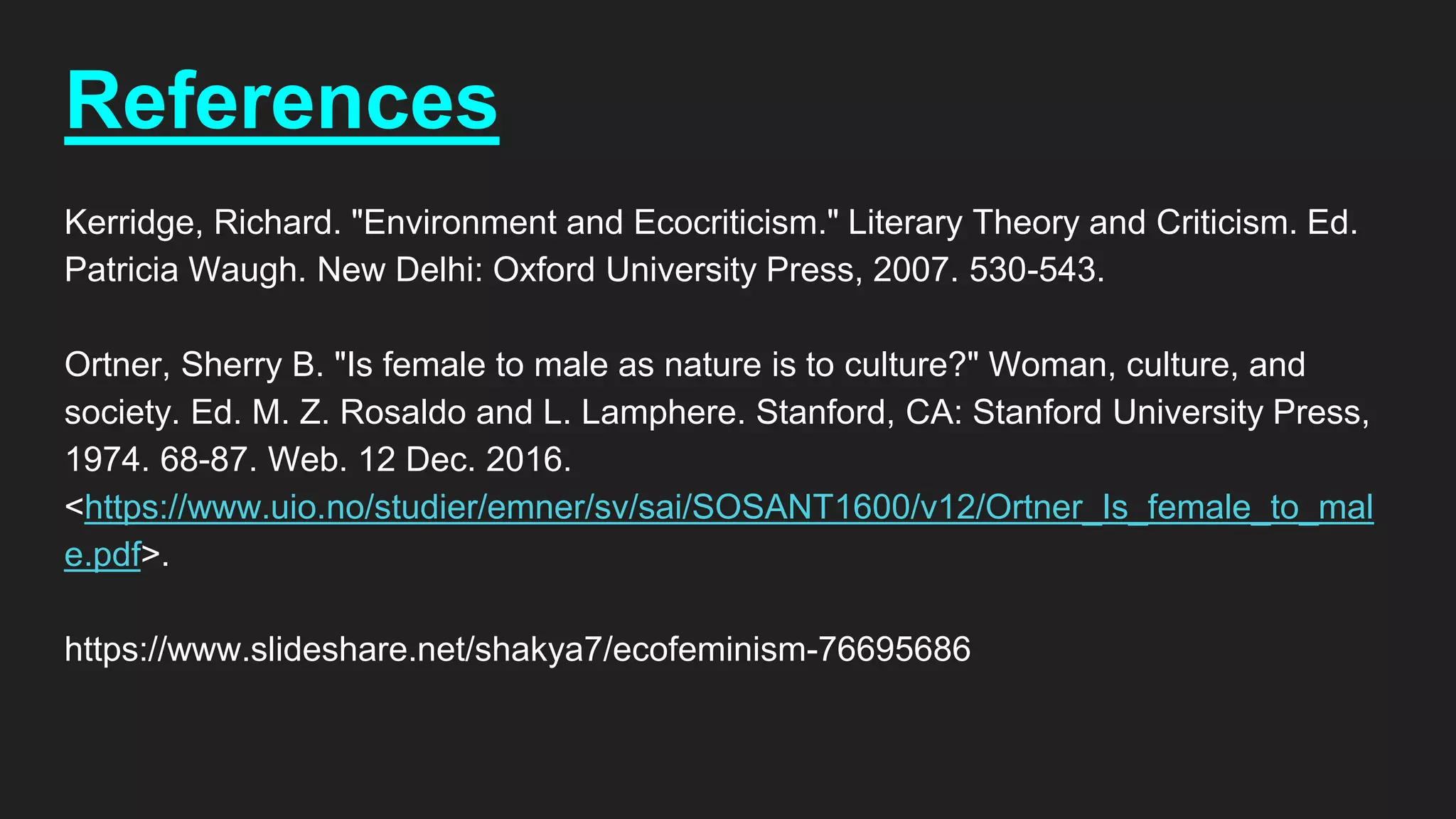 Ecofeminism presentation d 04 | PPTX