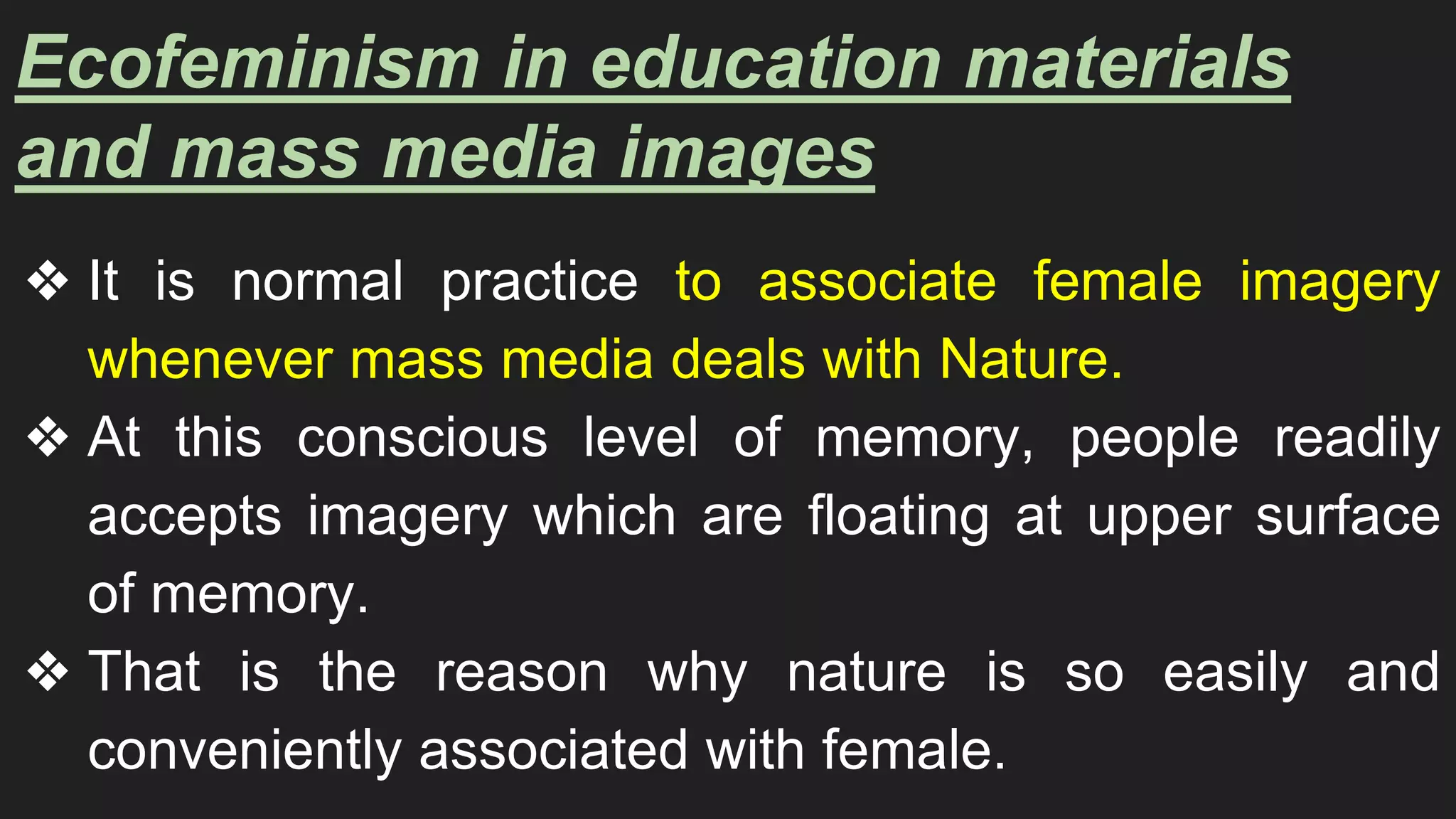 Ecofeminism presentation d 04 | PPTX