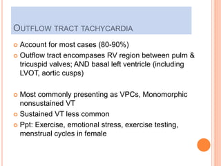 VT in structurally normal heart | PPTX