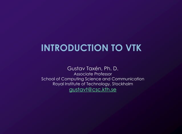 Introduction to VTK | PDF