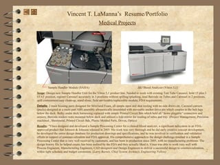 Vincent LaManna Resume/Portfolio | PPT
