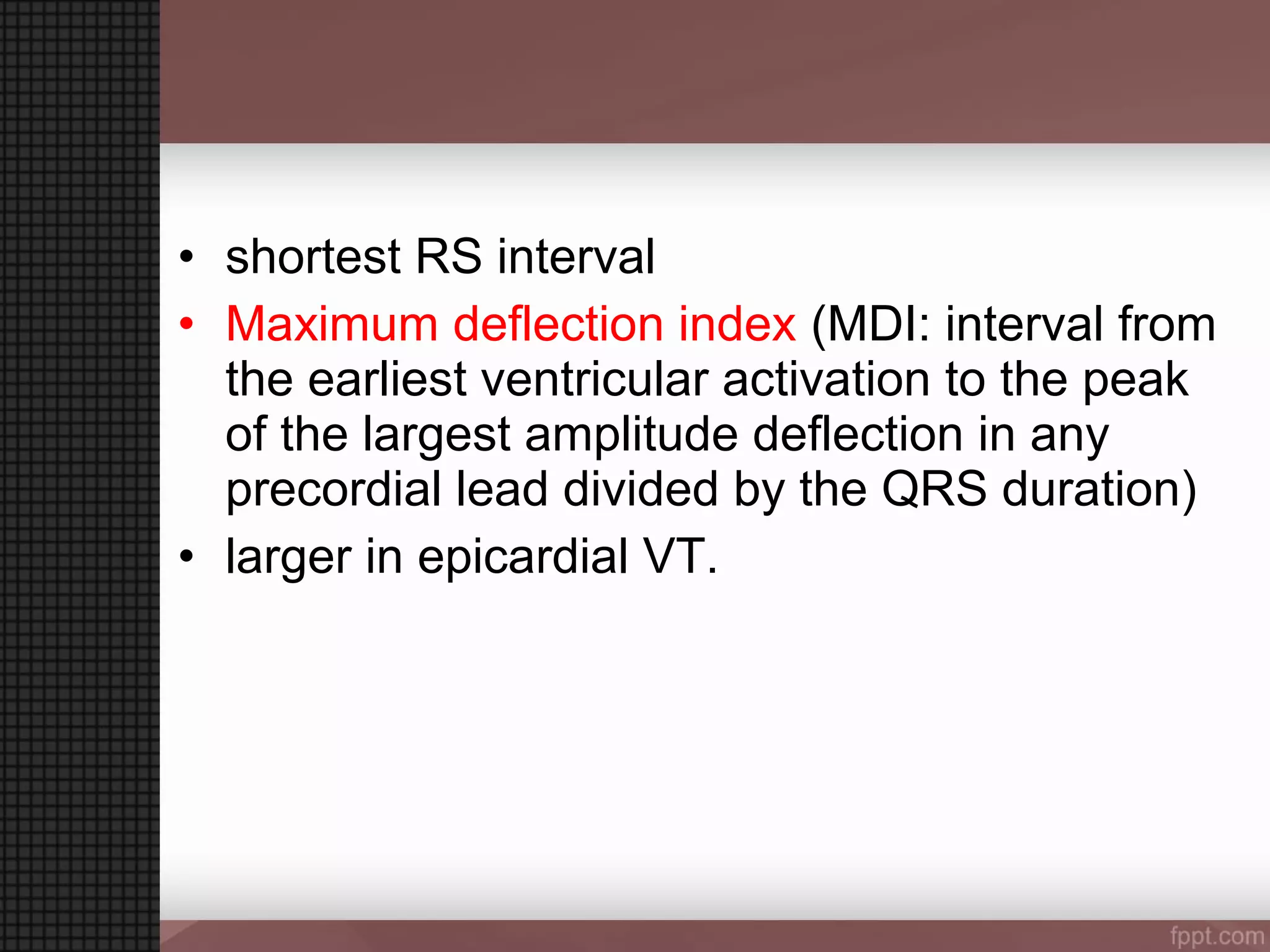 ventricular tachycardia (VT) Localisation | PPT