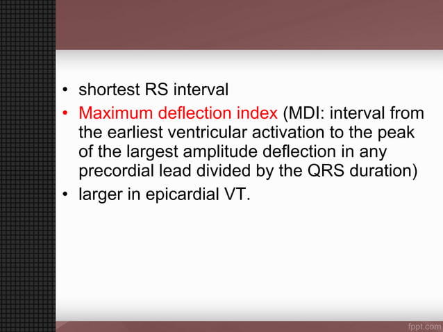 ventricular tachycardia (VT) Localisation | PPT