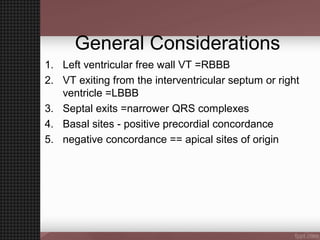 ventricular tachycardia (VT) Localisation | PPT