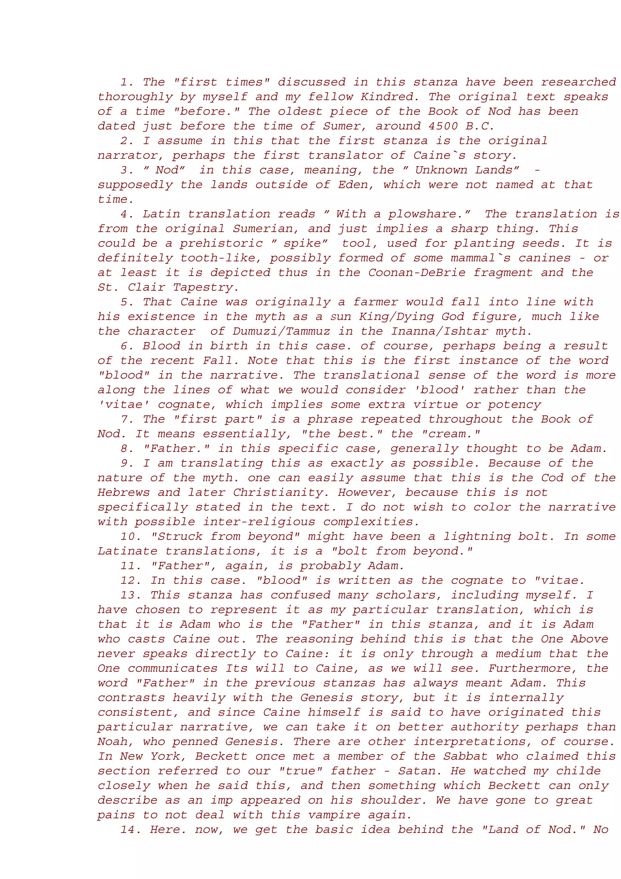 Vtm the book of nod | PDF