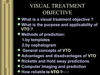 Visualised treatment objective | PPT