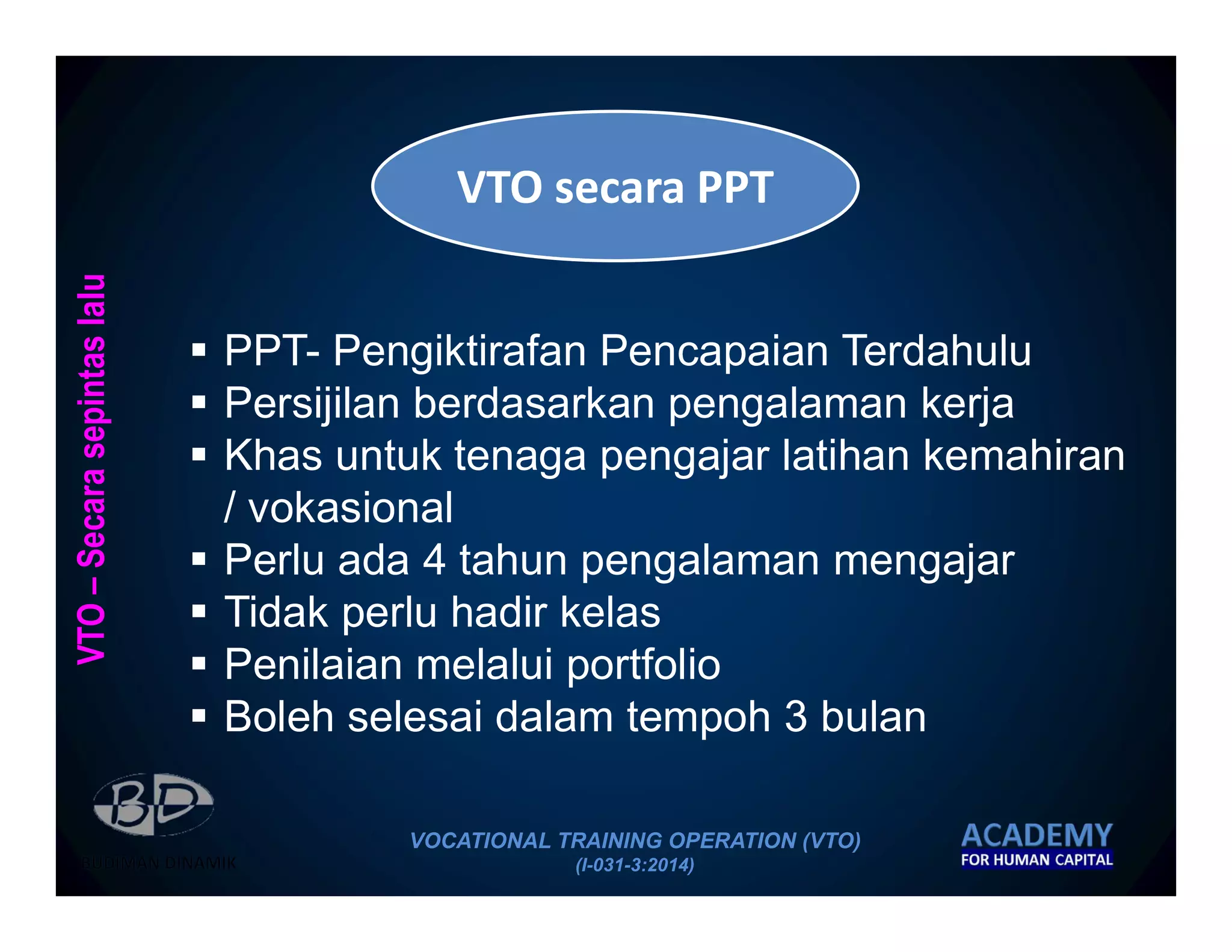 Vocational Training Officer (VTO) | PDF