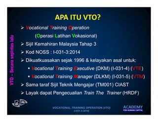 Vocational Training Officer (VTO) | PDF