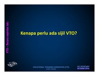Vocational Training Officer (VTO) | PDF