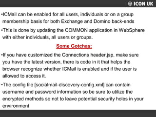 ICONUK 2015 - Installing Connections Add-Ons Tips and Tricks | PPT