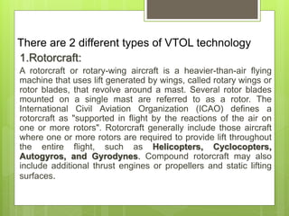 Vertical Take Of Landing(VTOL) | PPT