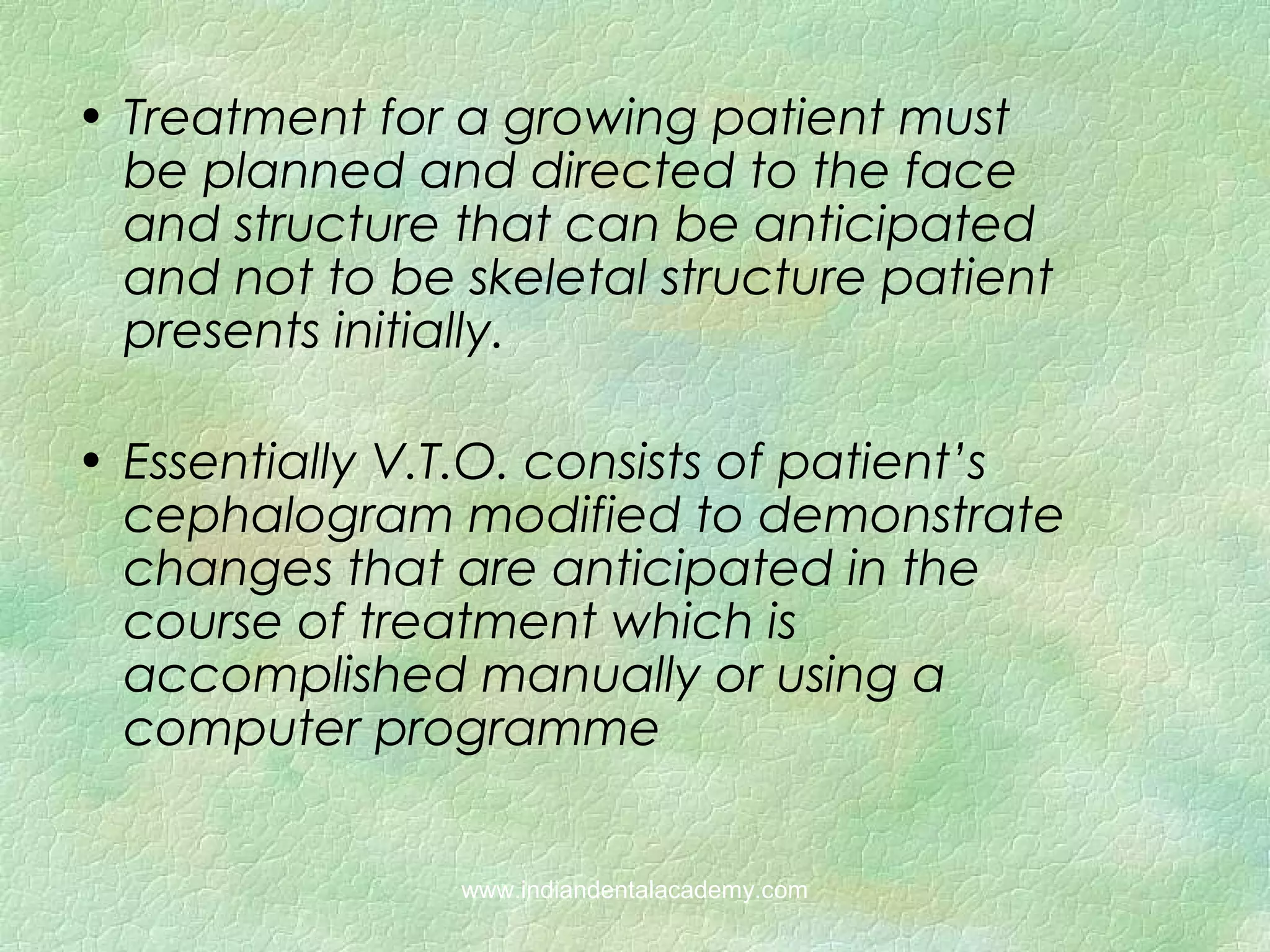 VTO (visualised Treatment objective) | PPT