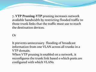 VLAN Trunking Protocol (VTP) | PPTX