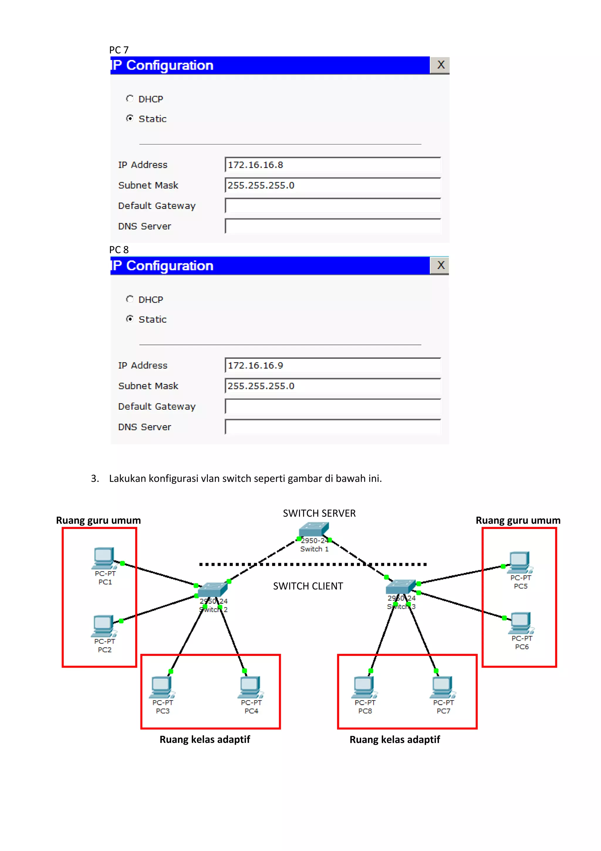 Vtp(server master)topologi real | DOCX