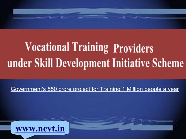 Vocational Training Providers (VTPs) | PPT