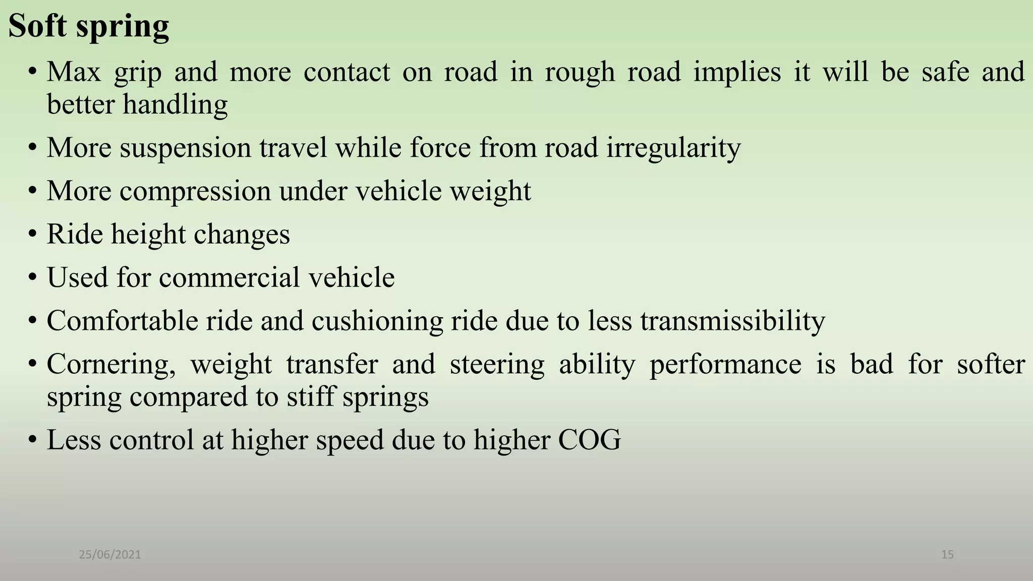 Effect of stiffness in Vehicle dynamics | PPTX