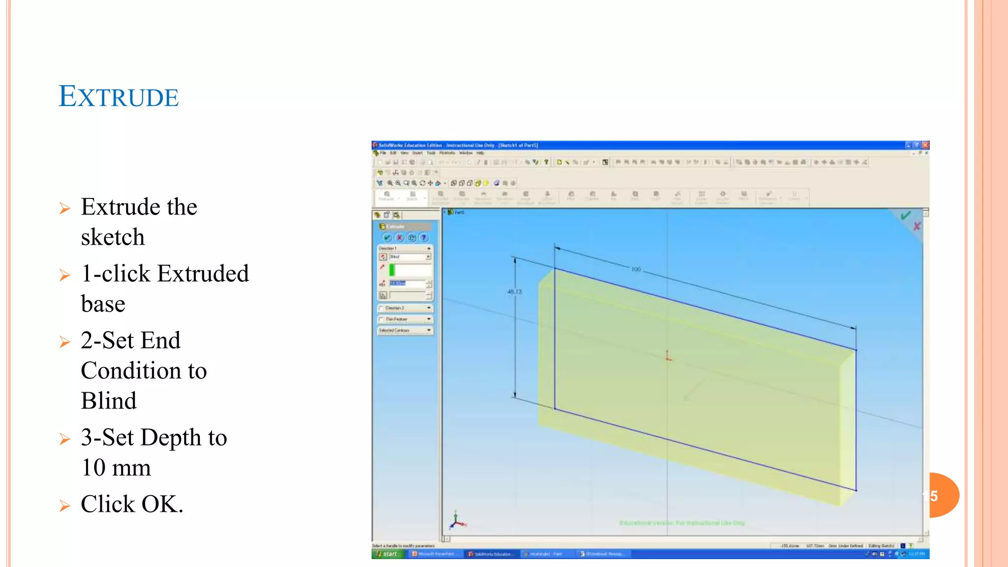 SOLIDWORKS VOCATIONAL TRAINING PROJECT | PPTX