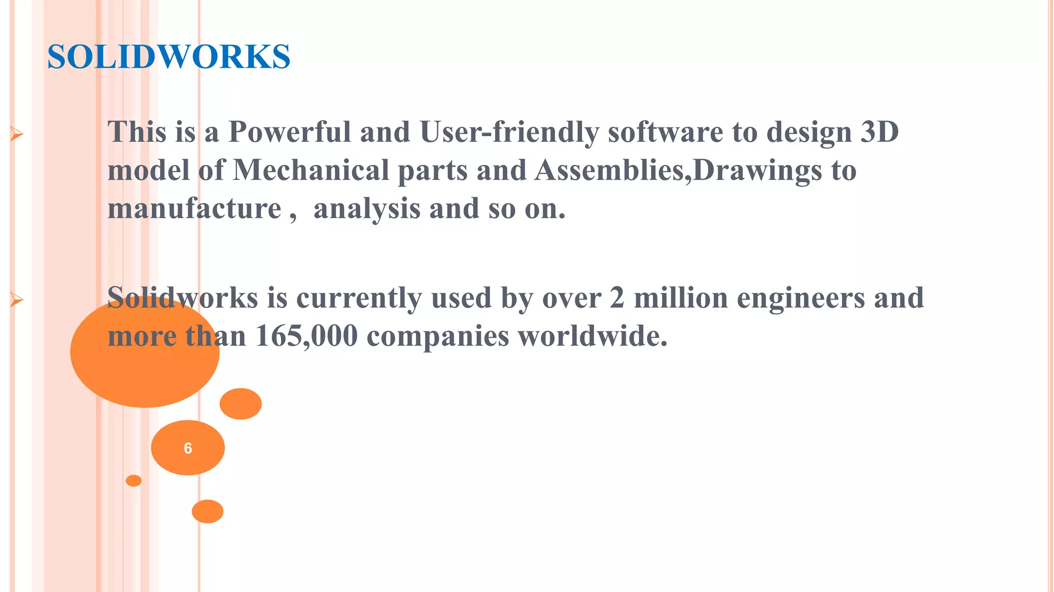 SOLIDWORKS VOCATIONAL TRAINING PROJECT | PPTX