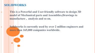 SOLIDWORKS VOCATIONAL TRAINING PROJECT | PPTX