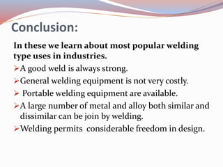 PPT PRESENTATION OF WELDING | PPTX