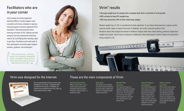 Vtrim Brochure Online Weight Management | PDF