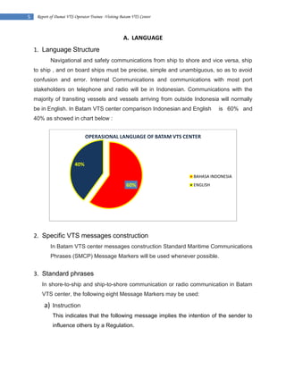 Dumai Vts operator trainee-visiting Batam VTS Center report | PDF
