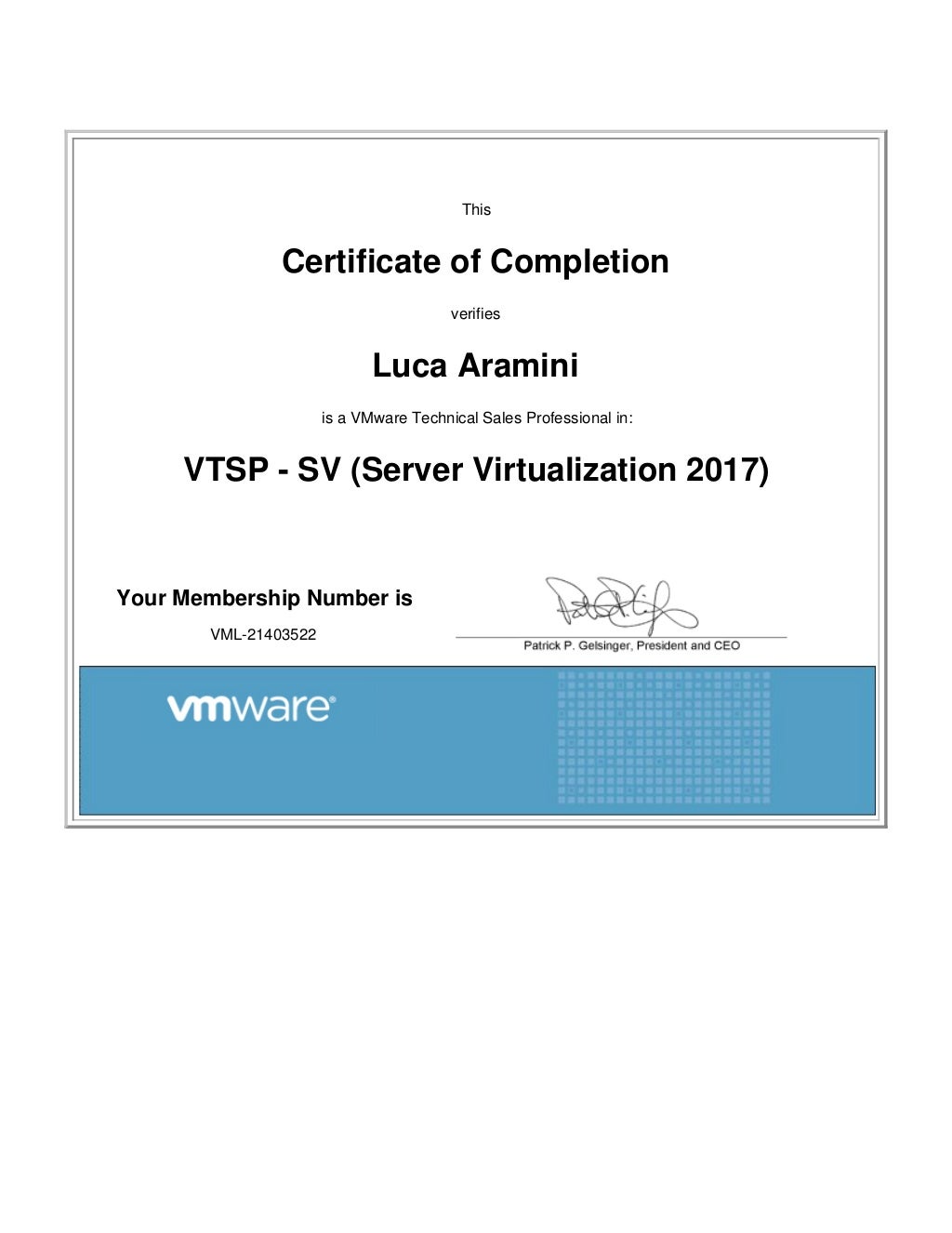 VMware VTSP - SV (Server Virtualization 2017) | PDF
